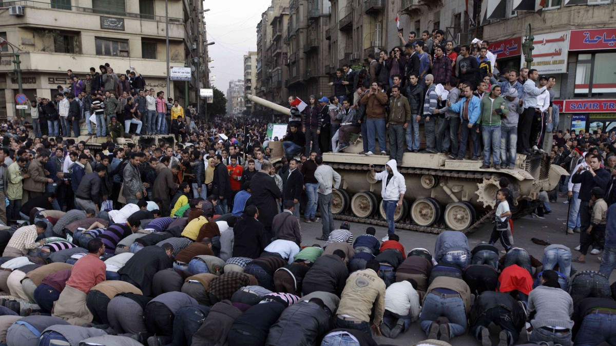 Memorial At Egypt's Tahrir Square Sparks Protest